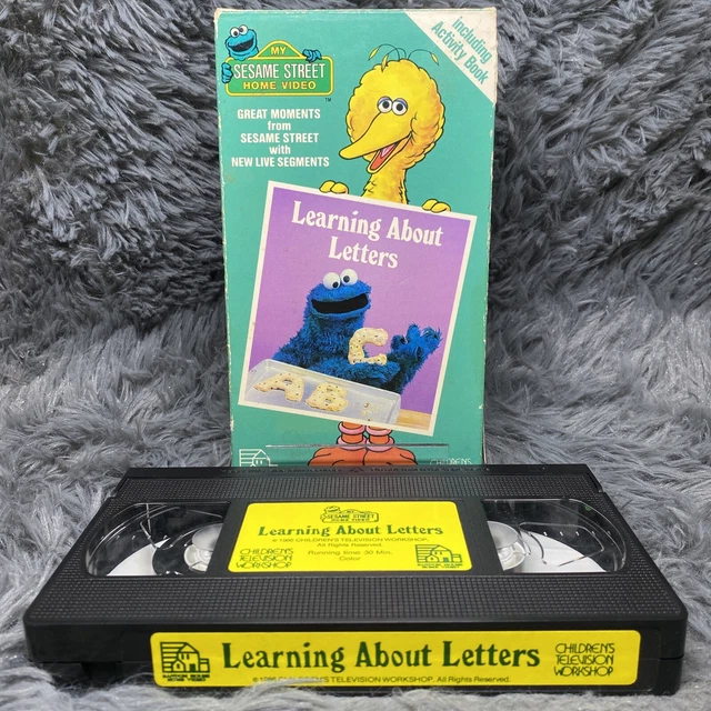 MY SESAME STREET Home Video Learning About Letters VHS Tape 1986 ...