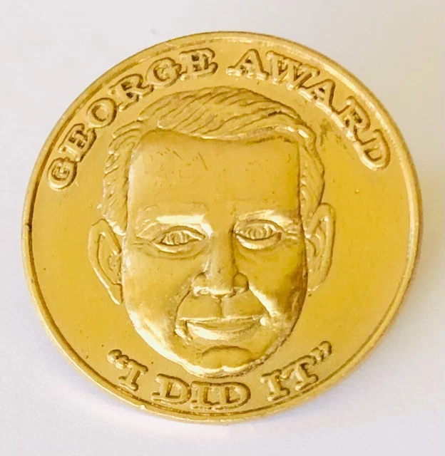GEORGE AWARD PIN Badge I Did It! Rare Vintage (C5) $20.00 - PicClick AU