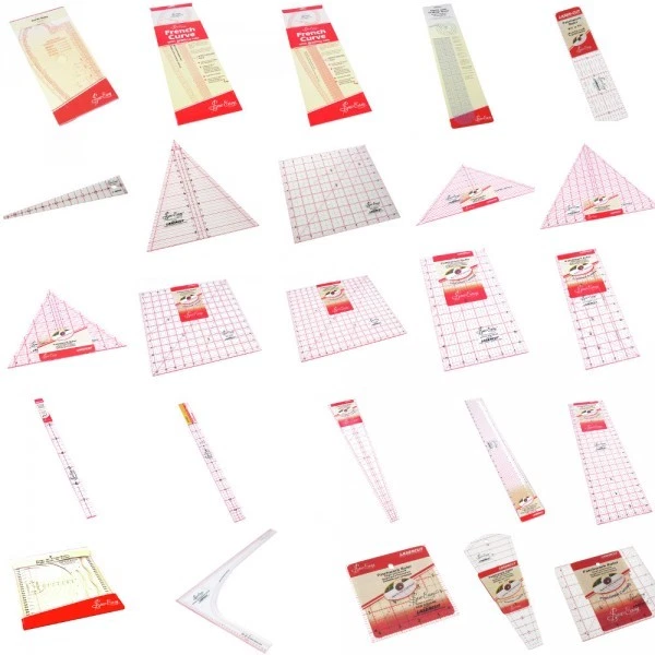 SEW EASY QUILTING Patchwork Ruler Square, Rectangle & Triangle Quilters ...
