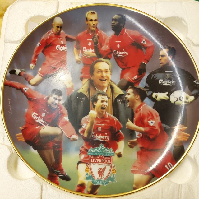 LIVERPOOL FC TREBLE Winners 2001 Commemorative Plate Vintage ...