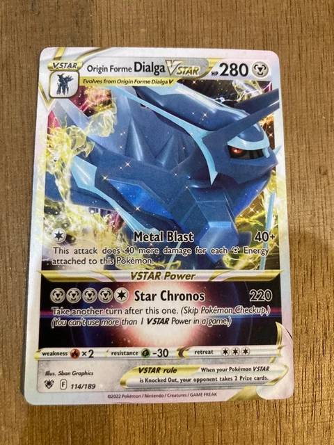 CARTE POKÉMON DIALGA V Star - version anglaise EUR 3,00 - PicClick FR