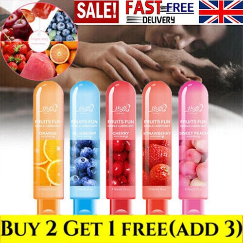 EDIBLE FRUIT FLAVOR Adult Lubricant Gel Lube Edible Oral Sex Sexual Massage Oil. £6.95 - PicClick UK