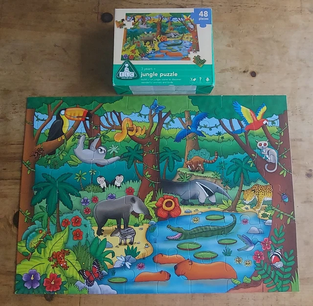 EARLY LEARNING CENTRE Jungle Puzzle 48 Pieces GC Full set and boxed. £ ...