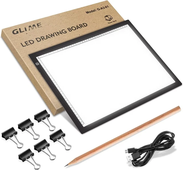 A3 LED DRAWING Tracing Board Light Box Tattoo Art Stencil UltraThin ...