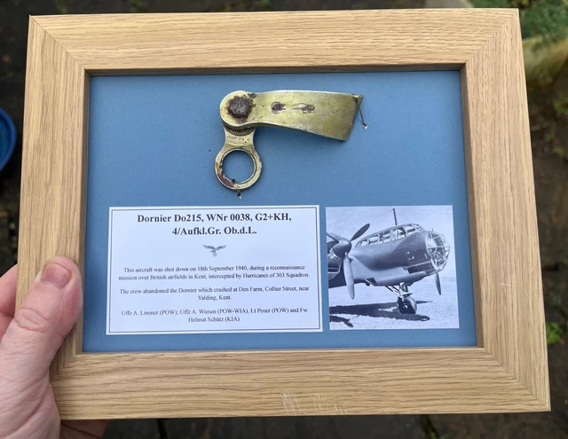WW2 BATTLE OF Britain Dornier Do215 relic display, WNr 0038, 4/Aufkl.Gr ...