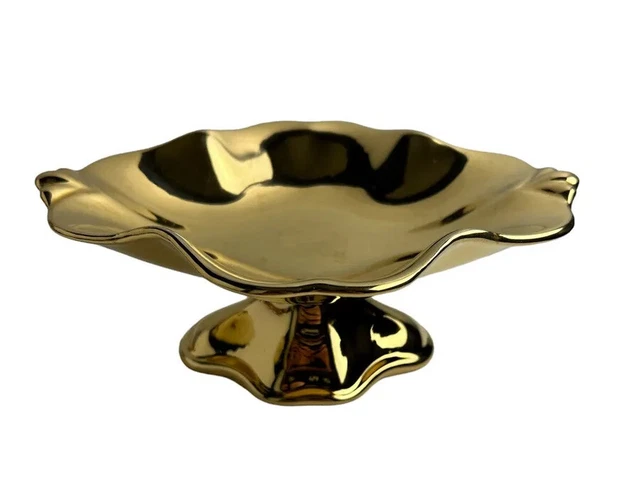 VINTAGE ROYAL WINTON Grimwades * Golden Age Candy Dish * 2 3/4" H By 7 ...