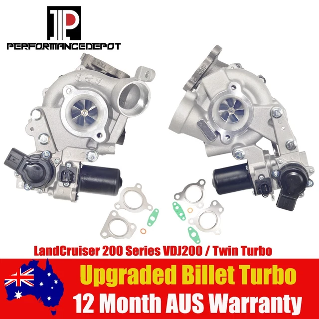 UPGRADE BILLET TWIN Turbo for Toyota LandCruiser 200 Series VDJ200 1VD ...