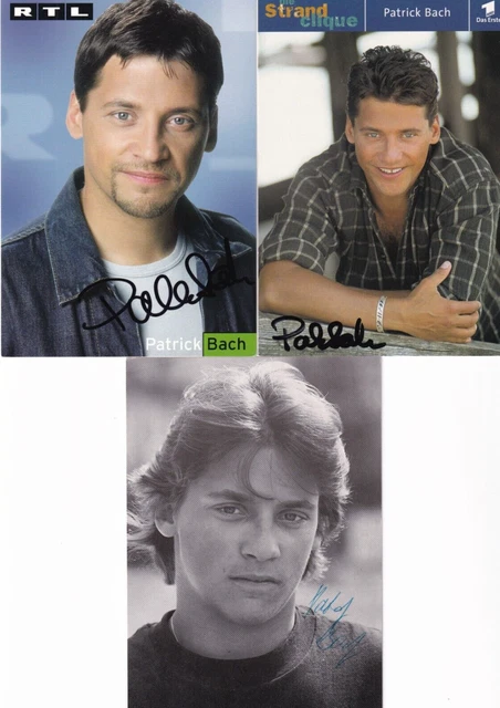 3 X PATRICK Bach - Schauspieler - ansehen - signiert - ! EUR 5,95 - PicClick DE
