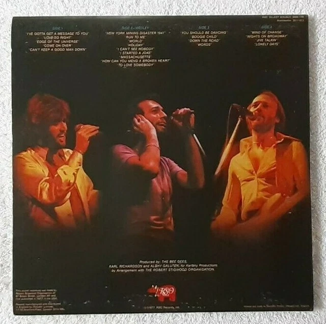 BEE GEES, &HERE At Last. Bee Gees Live" LP, Original 1977 UK Press ...
