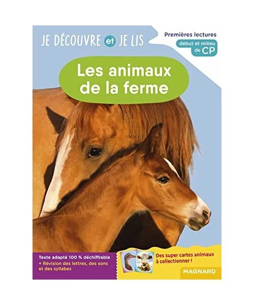 JE DÉCOUVRE ET je lis CP - Les animaux de la ferme: Premières lectures ...
