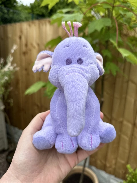 DISNEY LUMPY HEFFALUMP Plush Soft Toy Bean Bag Purple Winnie The Pooh ...