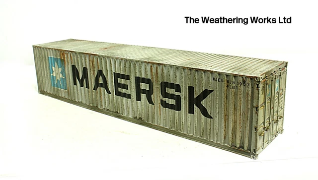 DAPOL 40FT MAERSK Intermodal Freightliner Shipping container WEATHERED ...