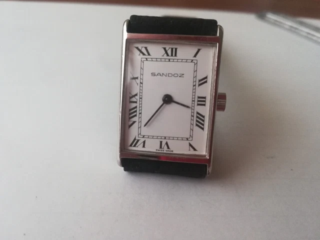 OROLOGIO VINTAGE DONNA Sandoz Incabloc Swiss Made Forma Carre' Tank ...