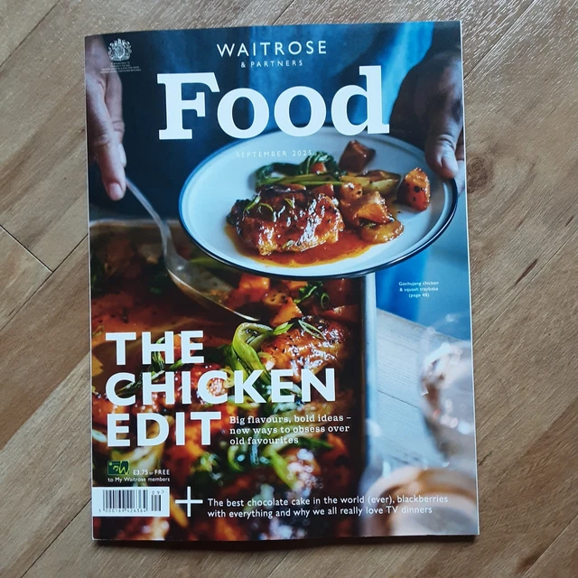 WAITROSE & PARTNERS Food Magazine September 2025 - The Chicken Edit £1. ...