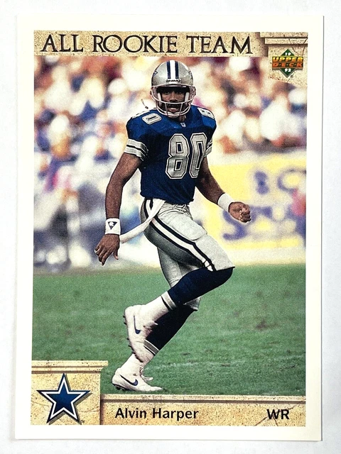 CARTE DE FOOTBALL ALVIN HARPER Dallas Cowboys 1992 Upper Deck ALL ...