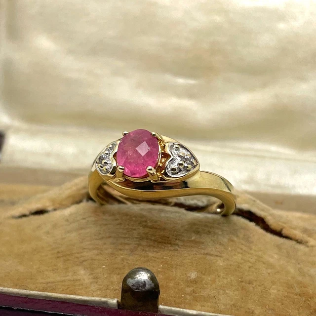 ANELLO ORO ROSA 9 carati taglia L oro giallo 9 carati con marchio ...