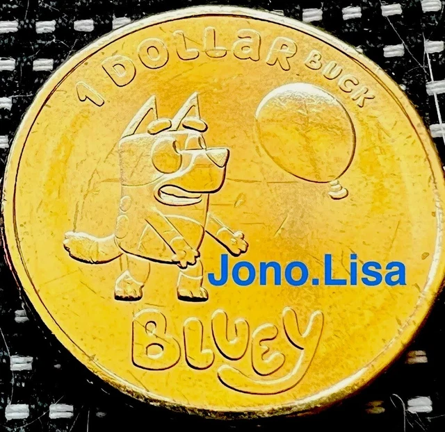 $1 BLUEY 💠 2024 BLUEY DOLLARBUCK Individual One Dollar Coin ...