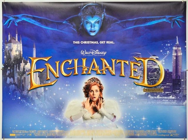 ENCHANTED (2007) ORIGINAL Cinema Quad Movie Poster - Amy Adams, James ...