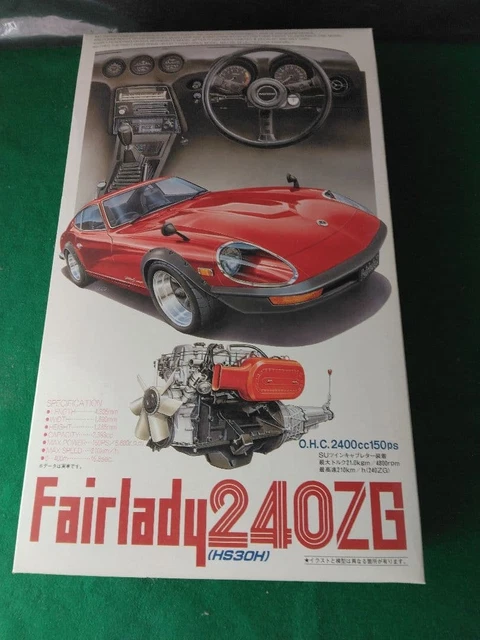 FUJIMI FAIRLADY 240ZG 124 Metal Engine Model Kit Gebraucht EUR 111,74 ...