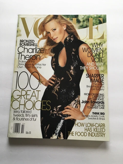 VOGUE MAGAZINE OCTOBER 2004 Charlize Theron Tory Burch Fall Winter ...