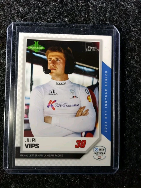 CARTA 2024 PARKSIDE NTT Indy Car Racing JURI VIPS #65 ""RARA ""PRIMA ...