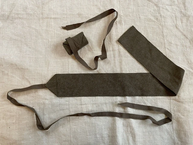 WW1 / WW2 Pattern British Army Reproduction Webbing Wool Long Puttees ...