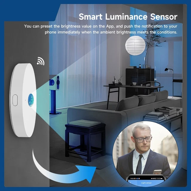 FOR ZIGBEE ENABLED Light Sensor for Smart Home Integration by For Tuya ...