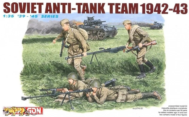 DRAGON 6049 SOVIET Anti-Tank Team 1942-43 - 1:35 EUR 5,95 - PicClick DE