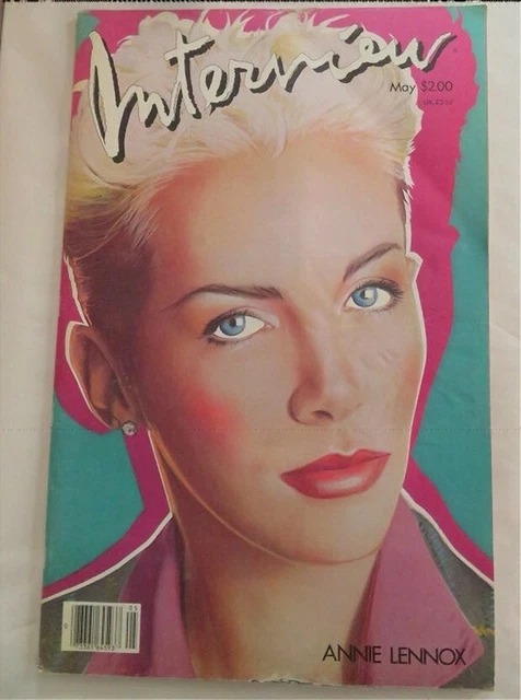 VINTAGE ANDY WARHOL'S Interview Magazine July 1985 - Annie Lennox £19. ...