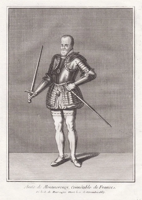 ANNE DE MONTMORENCY soldato marechal cavaliere della giarrettiera ...