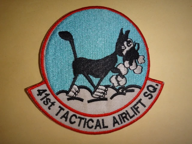 VIETNAM WAR PATCH US 41st Tactical Airlift Squadron "BLACK CAT" £11.50 ...