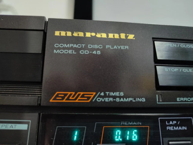 RARE VINTAGE MARANTZ CD-45 Special Edition Player Hifi Separate £95.00 ...