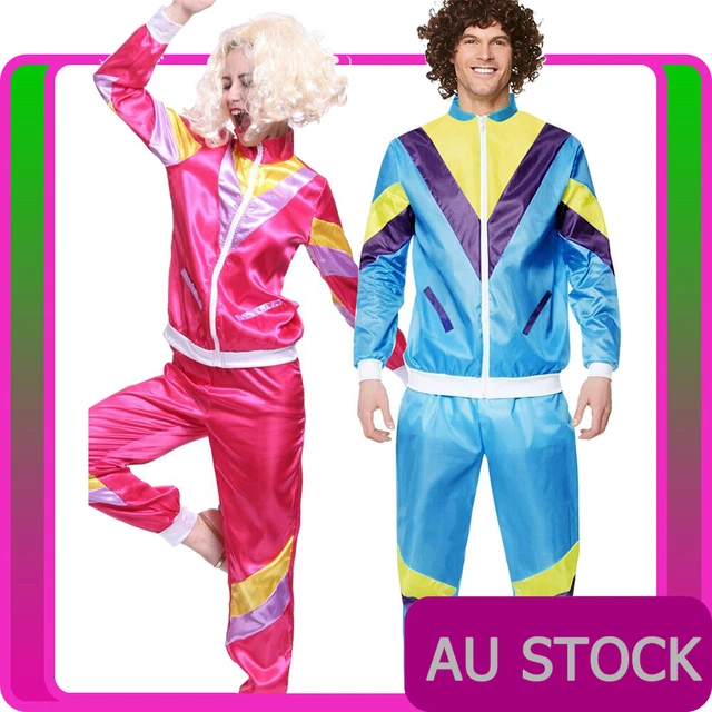 COUPLE 80S SHELL Suit Tracksuit Costume 1980s Height of Fashion Retro ...