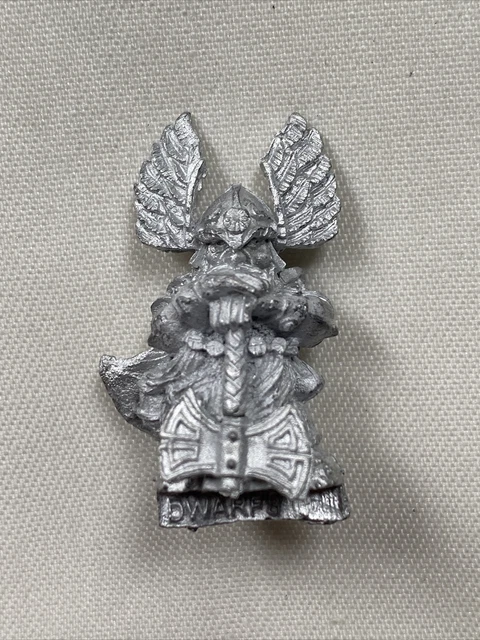 DWARF LORD WITH Winged Helmet Metal OOP Warhammer Fantasy £28.99 ...