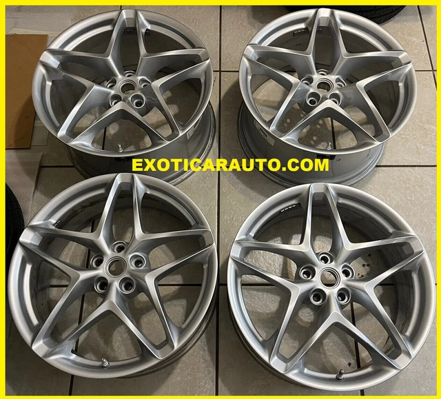 20& OEM FERRARI Roma Spider Forged Wheels Rims Factory Genuine Silver ...