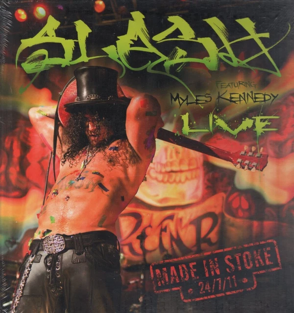 SLASH FEATURING MYLES Kennedy Made In Stoke 24/7/11 triple LP vinyl UK ...