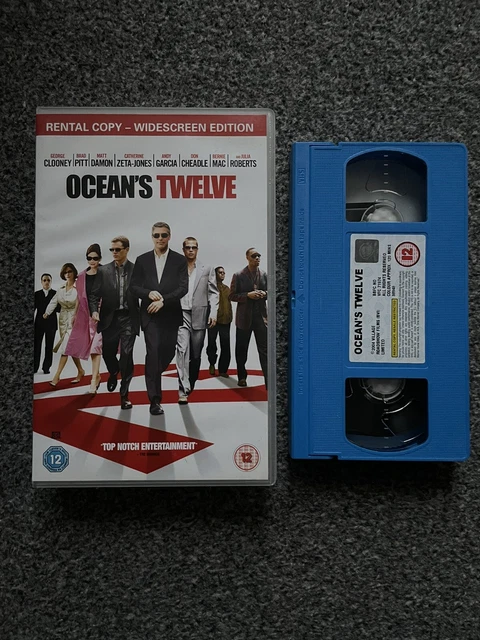 OCEAN'S TWELVE-VHS VIDEO, Big Box, Ex Rental, Retro, ( Warner Bros ) £ ...