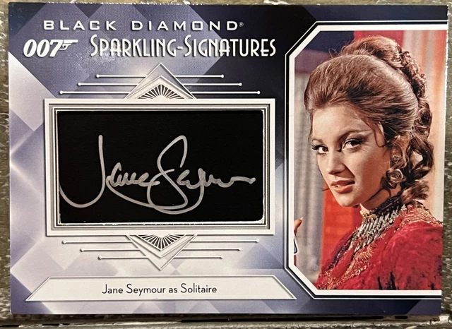 RARE 2024 JAMES Bond Black Diamond Sparkling Signatures Jane Seymour ...