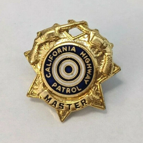 VTG CALIFORNIA HIGHWAY Patrol CHP Officer Master Shooting Badge Medal ...