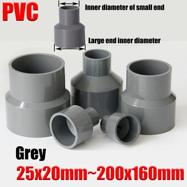 PVC REDUCING PIPE Fitting Concentric Reducer Connector Socket Coupling ...