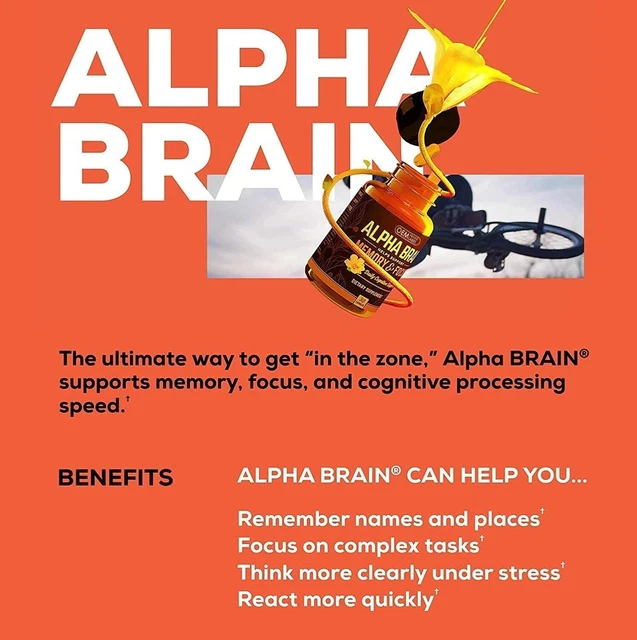ALPHA BRAIN - Nootropic Cognitive Enhancer, 30-Day Supply £4.37 ...