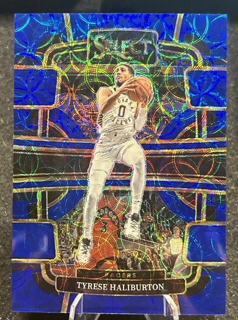2023-24 SELECT TYRESE Haliburton Concourse portée bleue Prizm #145/249 ...
