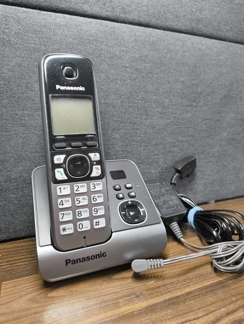 PANASONIC KX-TG6721 SCHNURLOSTELEFON Festnetztelefon mit Anrufbeantworter DECT EUR 19,00 ...