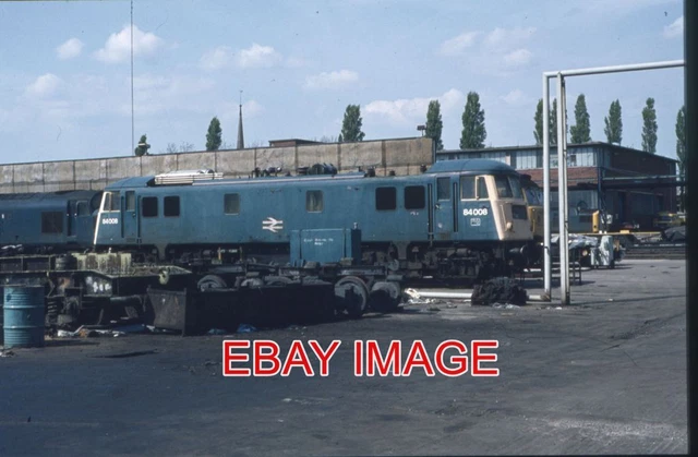 ORIGINAL 35MM SLIDE CLASS 84 LOCO NO 84008 AT CREWE WORKS 5/82 £4.00 ...