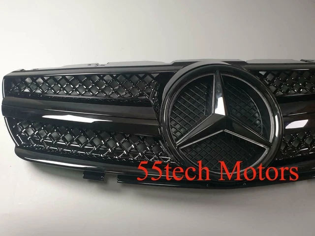 MERCEDES R230 SL500 SL600 Grille Grill illuminated LED logo emblem ...