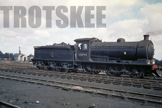 35MM SLIDE BR British Railways Steam Loco 65894 Class J27 1964 Original ...