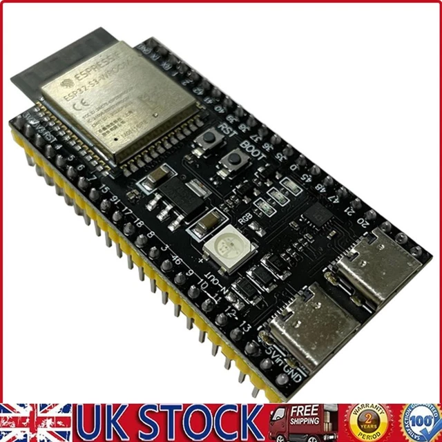 ESP32/ ESP32-S3/ESP32-C3 DEVELOPMENT Board Dual Type-C (N16R8 Welded) £11.79 - PicClick UK