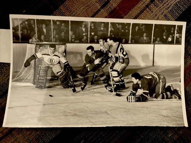 1959 DON SIMMONS Nhl Hockey Type 1 Photo Goalie Mlg Toronto Maple Leafs ...