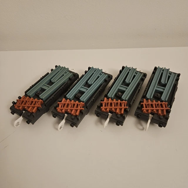 TOMY TRACKMASTER THOMAS the Tank engine Flatbed Wagons Bundle X4 $19.42 ...