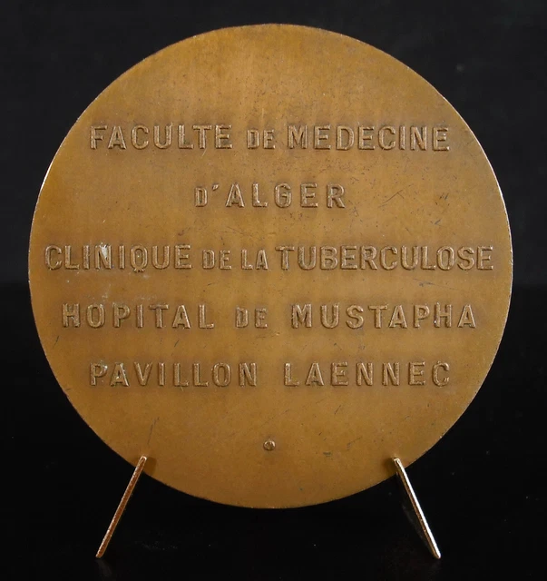 MÉDAILLE PROFESSEUR MEDECINE André Levi-Valensi Alger Hôpital Mustapha ...